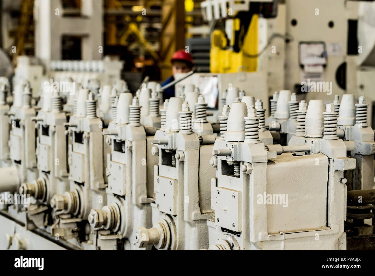 Machine engine industrial manufacturing process hi-res stock ...