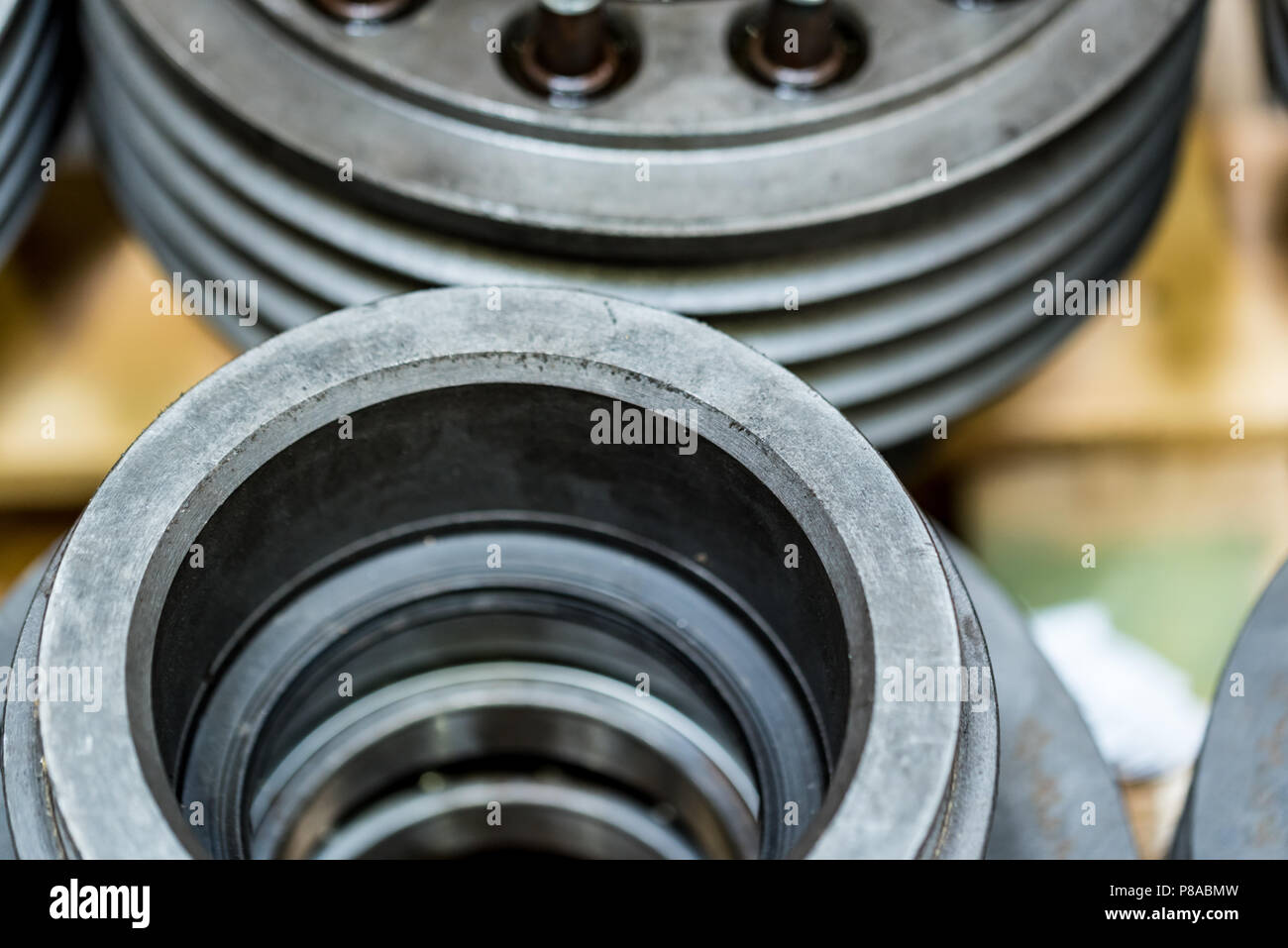 Industrial machine at factory close Stock Photo - Alamy