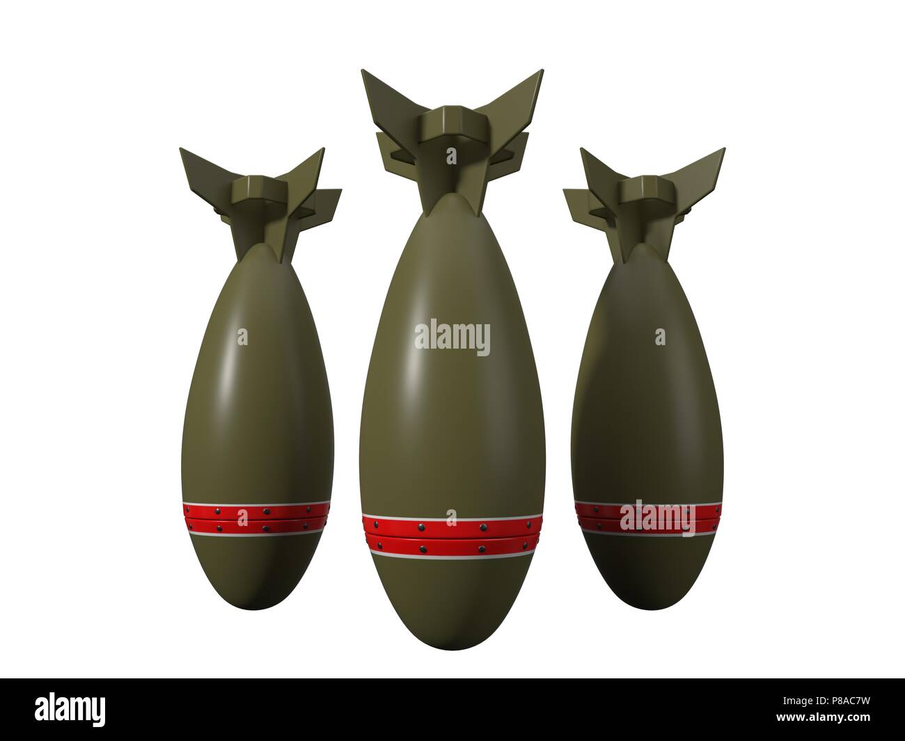 freefall bomb. 3d illustration Stock Photo - Alamy