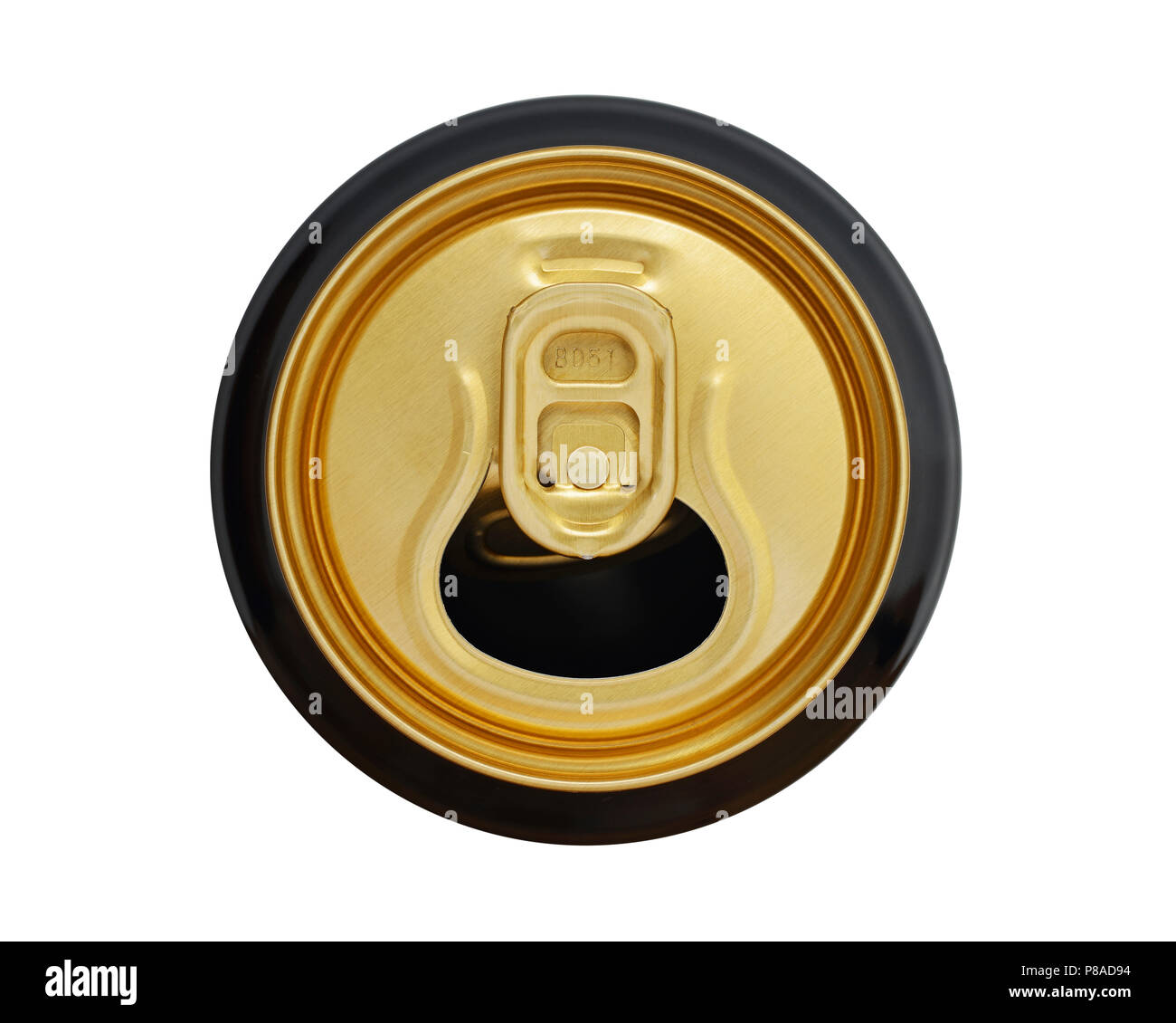 Drinks Can Top with Ring Pull, Cut Out Stock Photo - Alamy