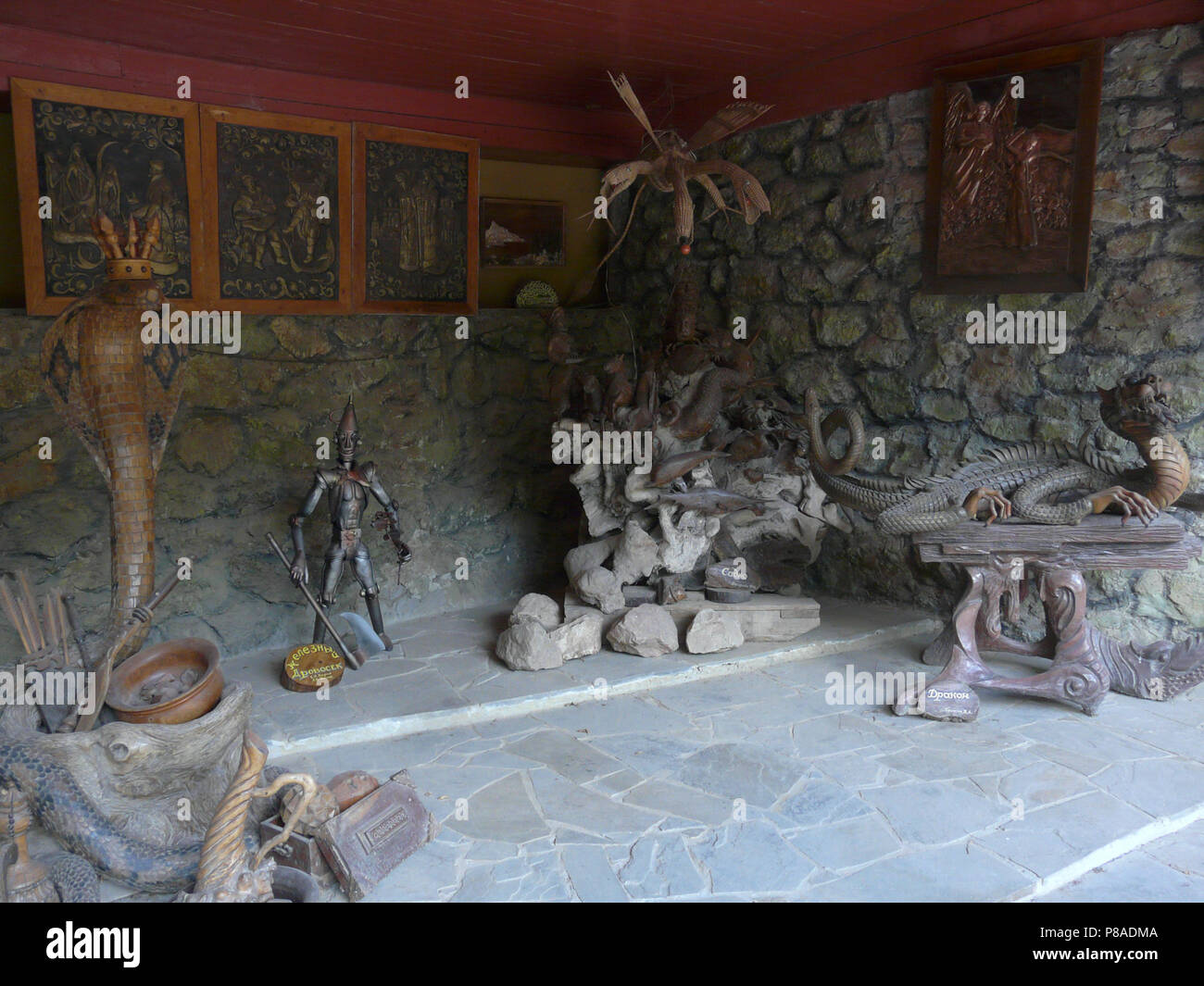 Images of fairy-tale characters, made from different materials on the ...