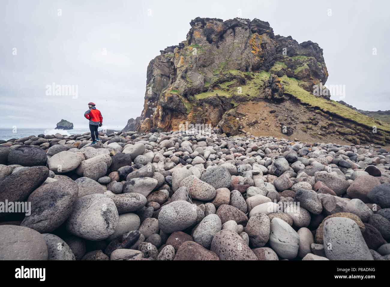 High boulder ridge composed of rounded stones called Valahnukamol and ...