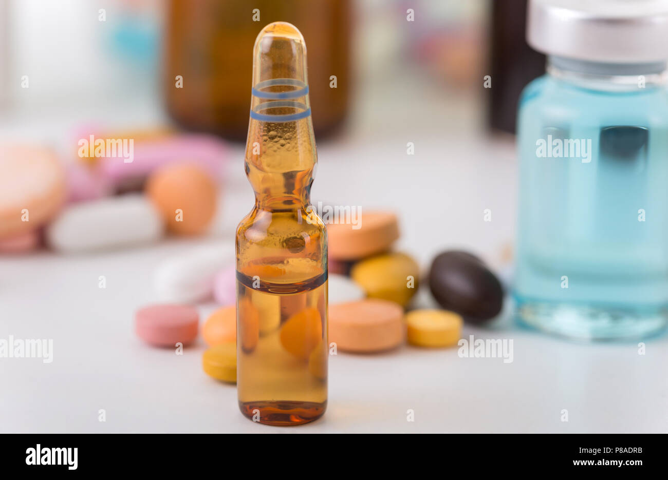 different Tablets pills capsule heap mix therapy drugs Stock Photo - Alamy