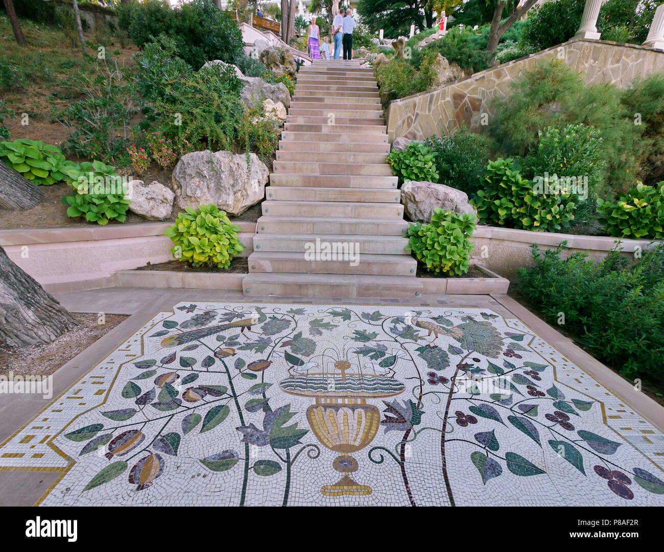 Park walk tiles floor hi-res stock photography and images - Alamy