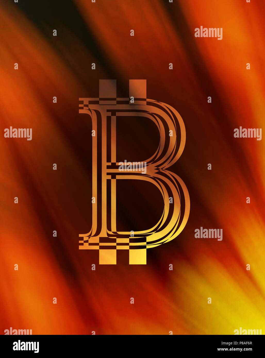 Blockchain effect logo hi-res stock photography and images - Alamy