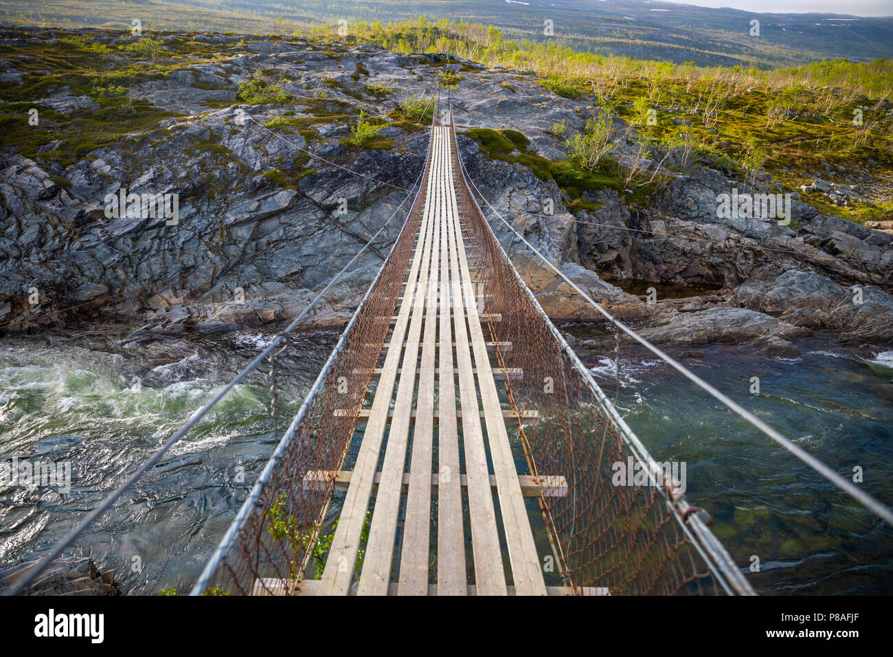 Bridge Over Mountain Stream Stock Photos & Bridge Over Mountain Stream ...