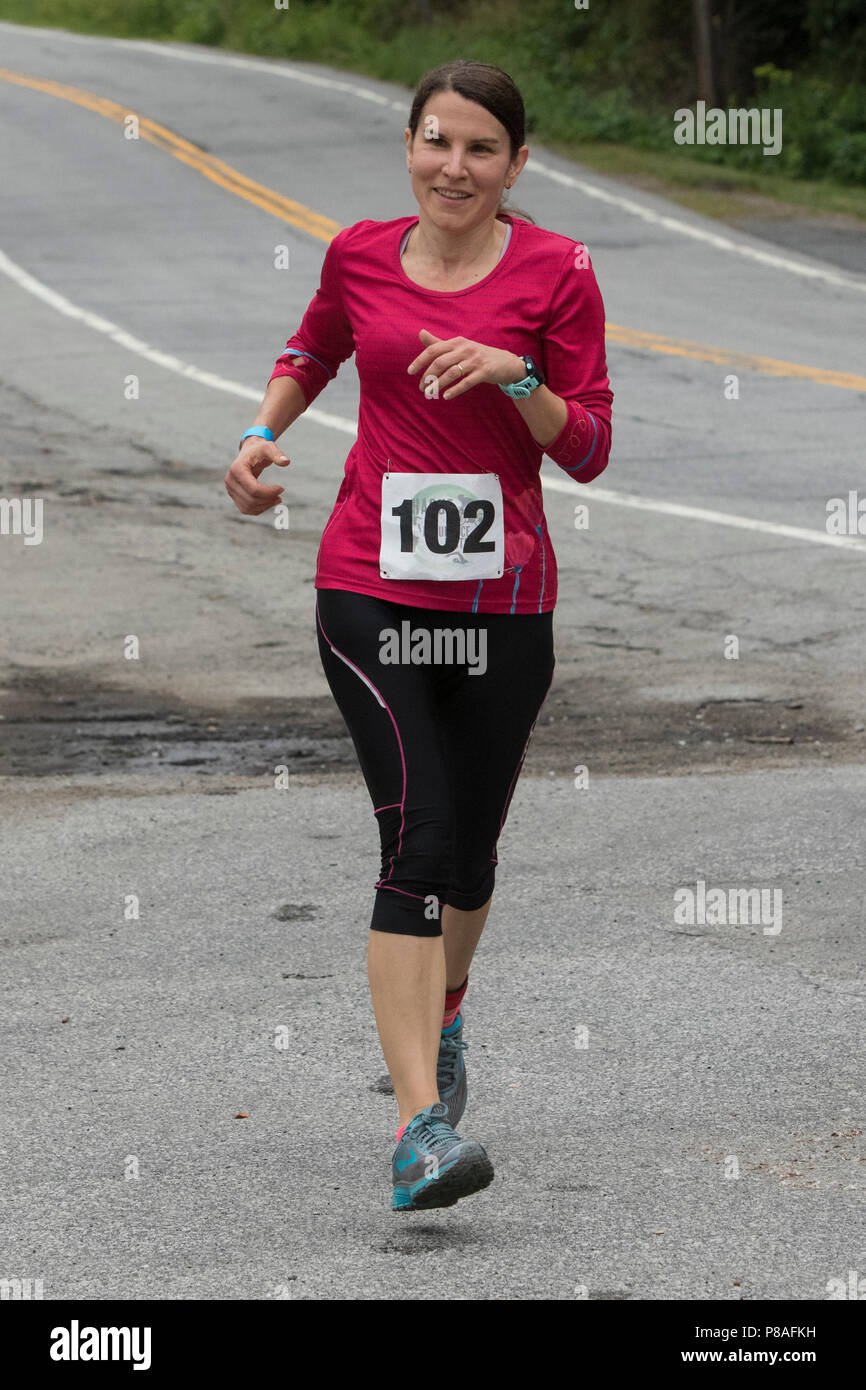 Susan Scheungrab during the second run segment at the 2018 Hague ...