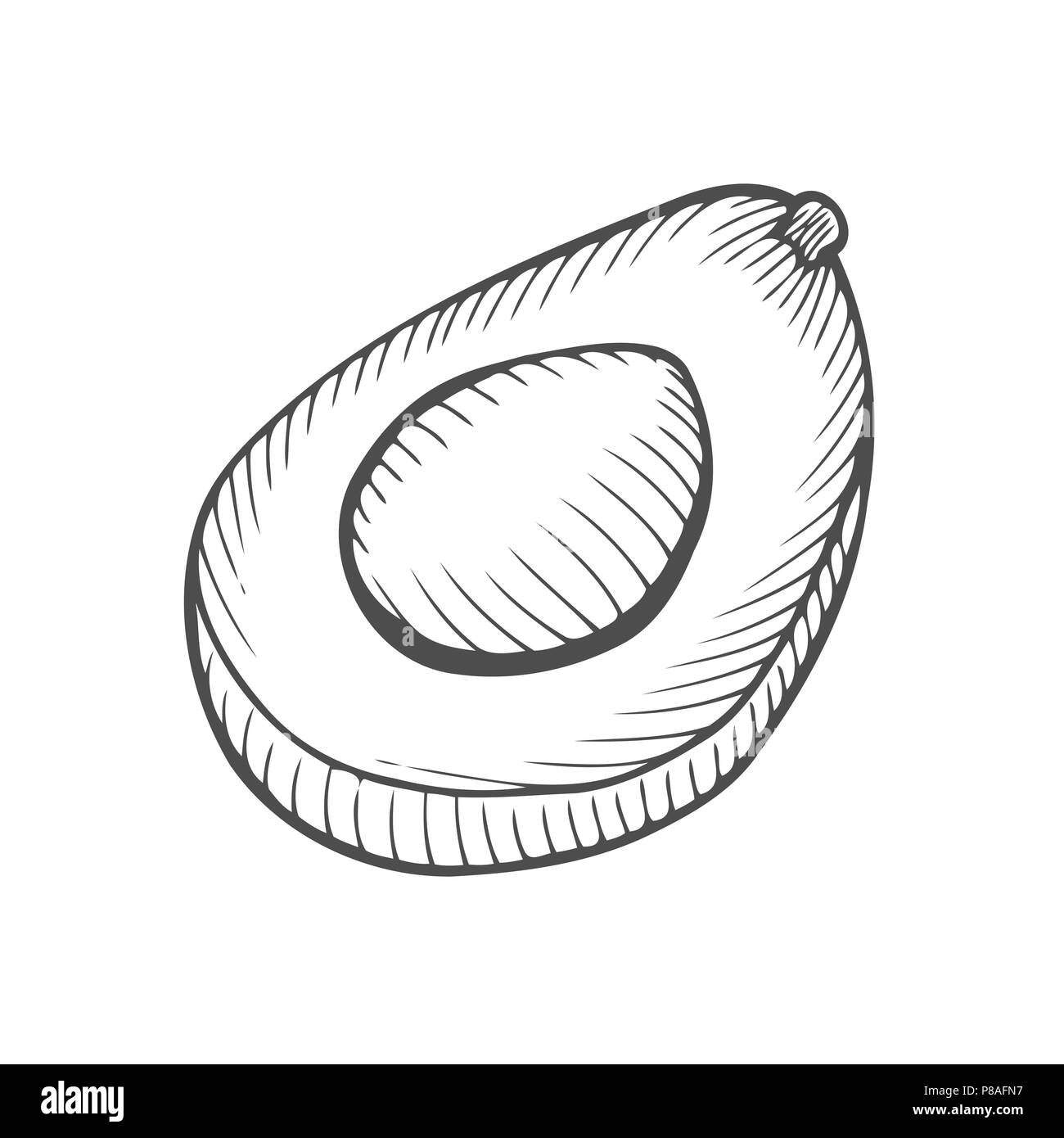 Cut open avocado Black and White Stock Photos & Images - Alamy