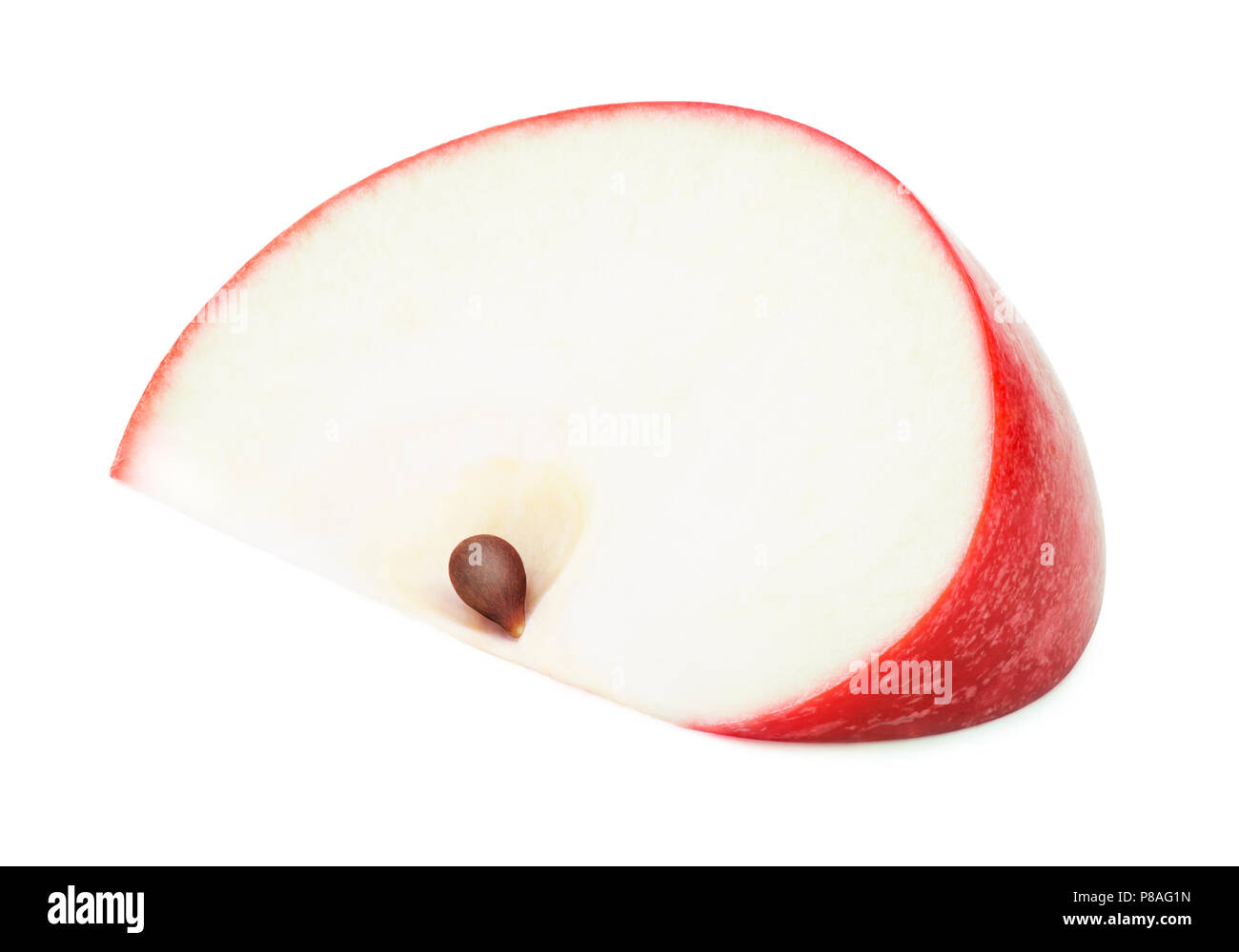 Red Apple Slice Isolated High Resolution Stock Photography and Images ...