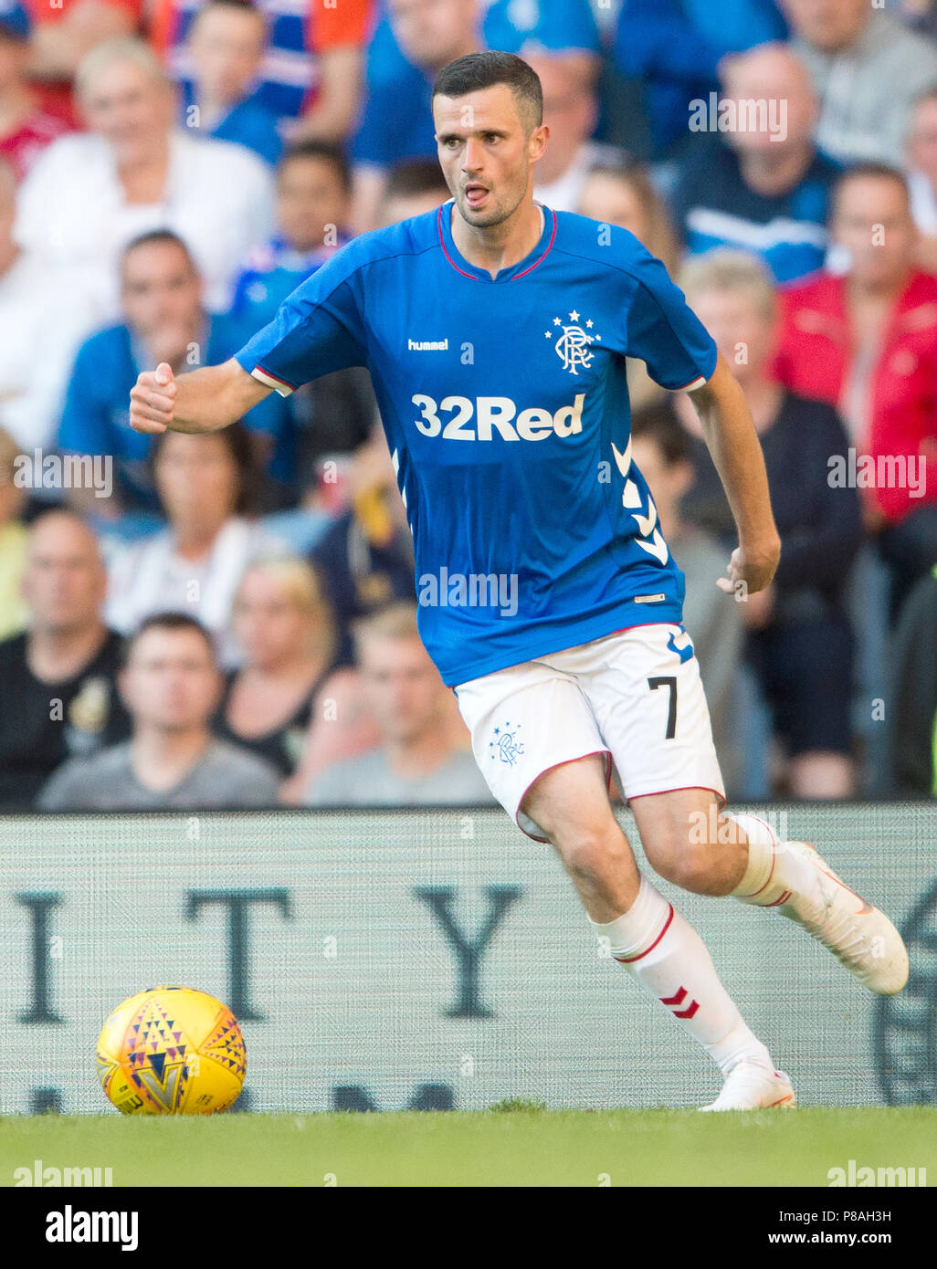 Rangers Jamie Murphy in action during a pre-season friendly match at ...