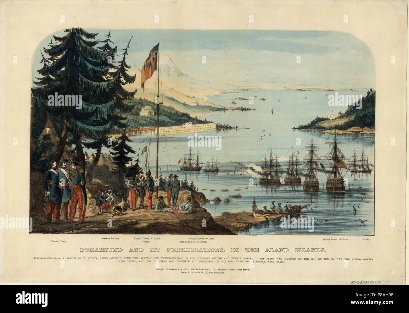 Bomarsund and its fortifications, in the Aland Islands 1854. Museum ...