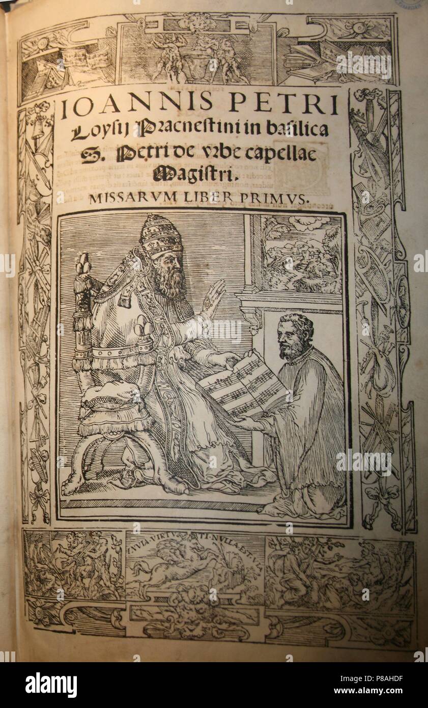 Frontispiece of the Missarum Liber primus by Giovanni Pierluigi da ...