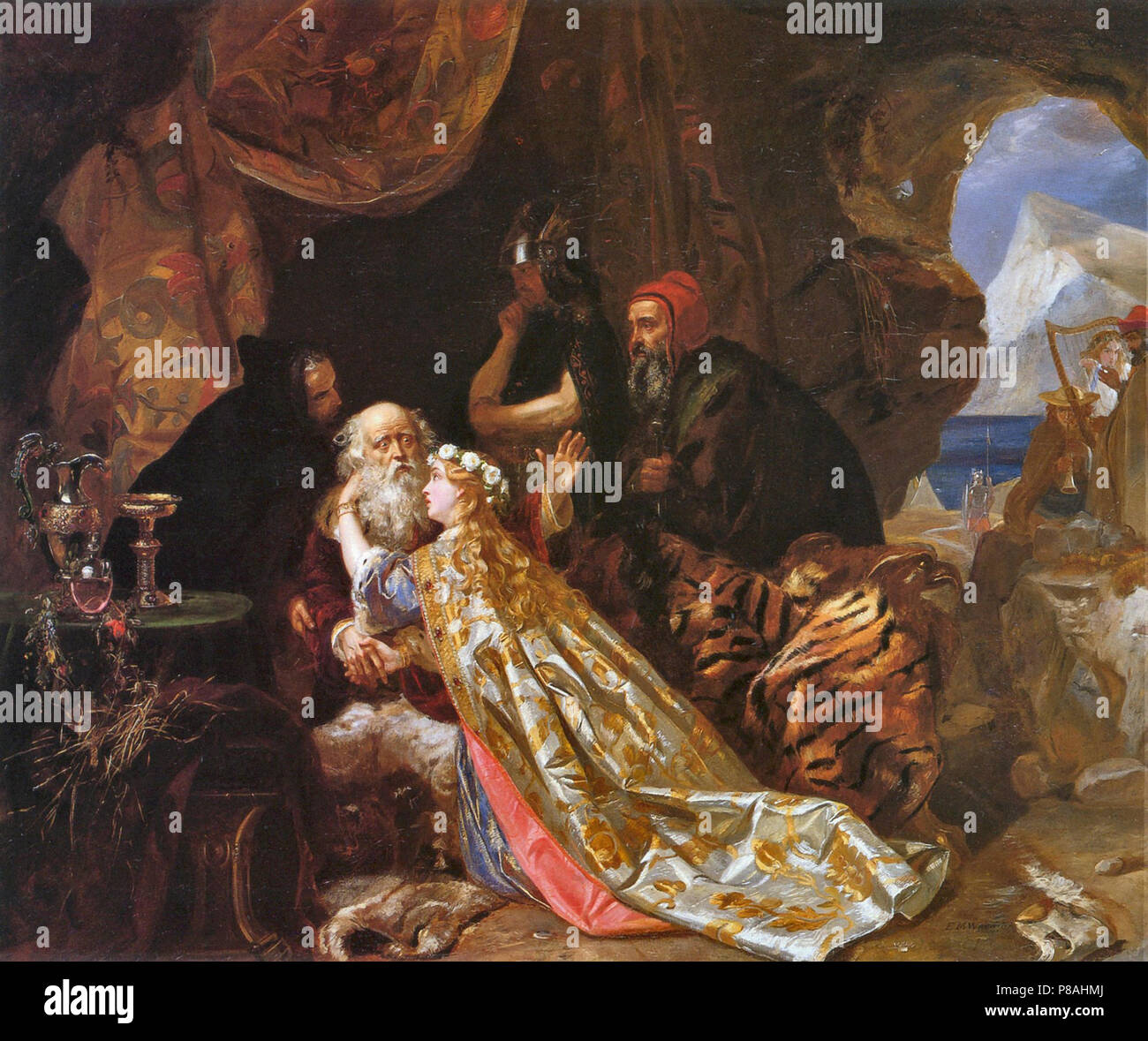 Ward Edward Matthew - King Lear and Cordelia Stock Photo - Alamy