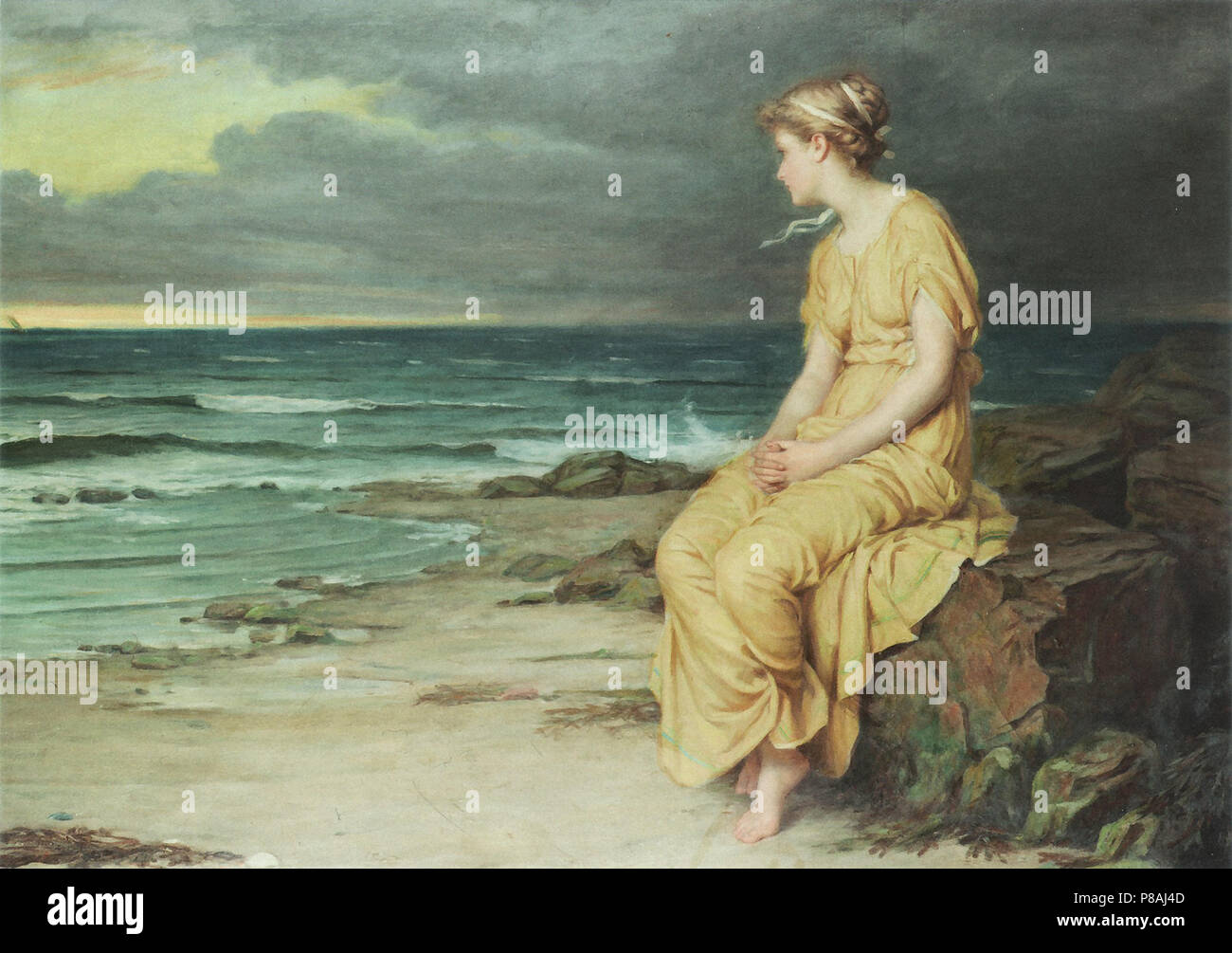 Waterhouse John William - Miranda 1 Stock Photo - Alamy