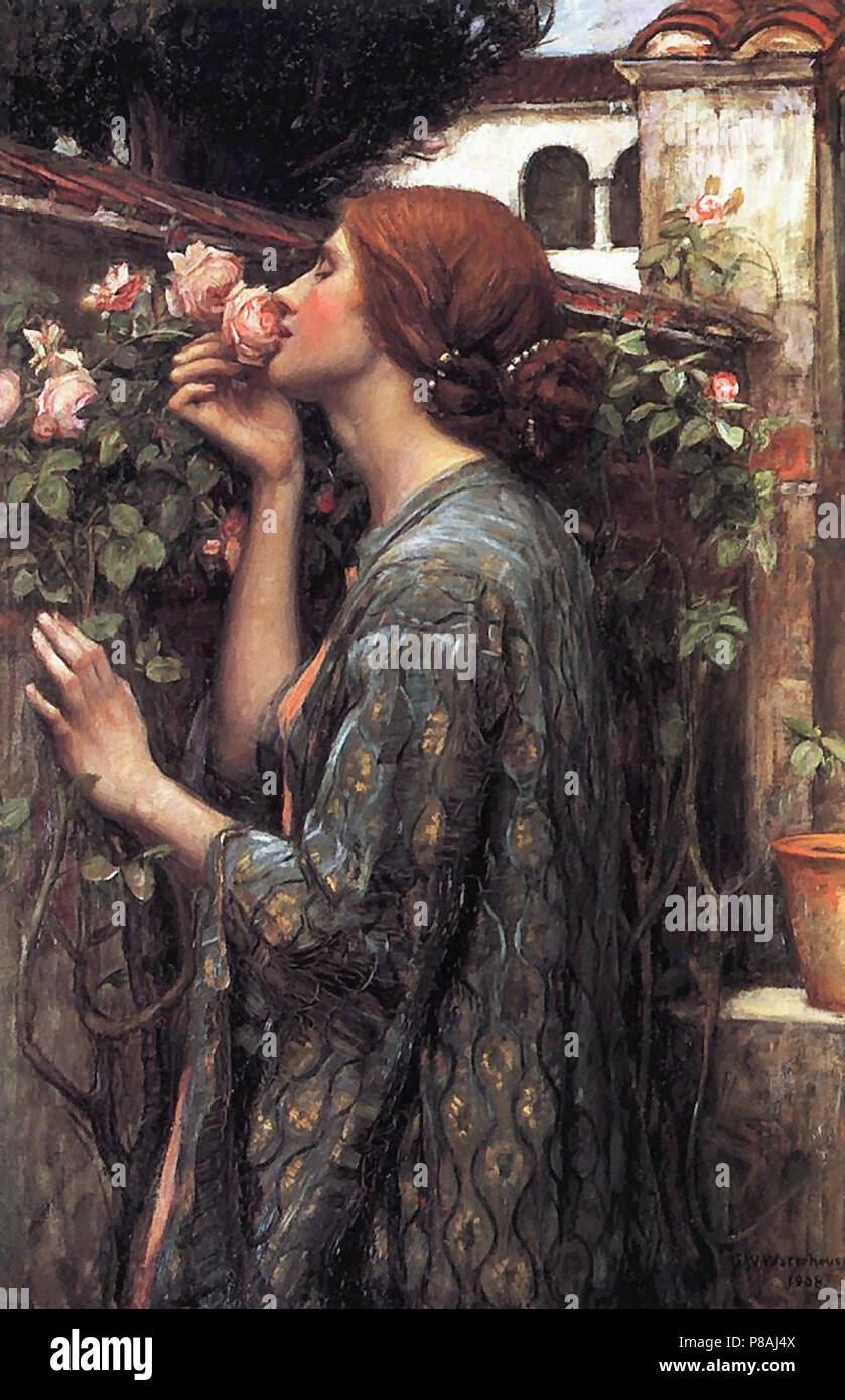 Waterhouse John William - My Sweet Rose Stock Photo - Alamy