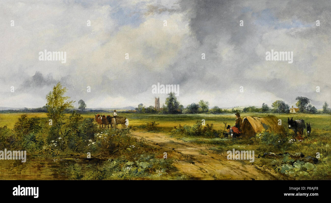 Gypsy encampment painting hi-res stock photography and images - Alamy