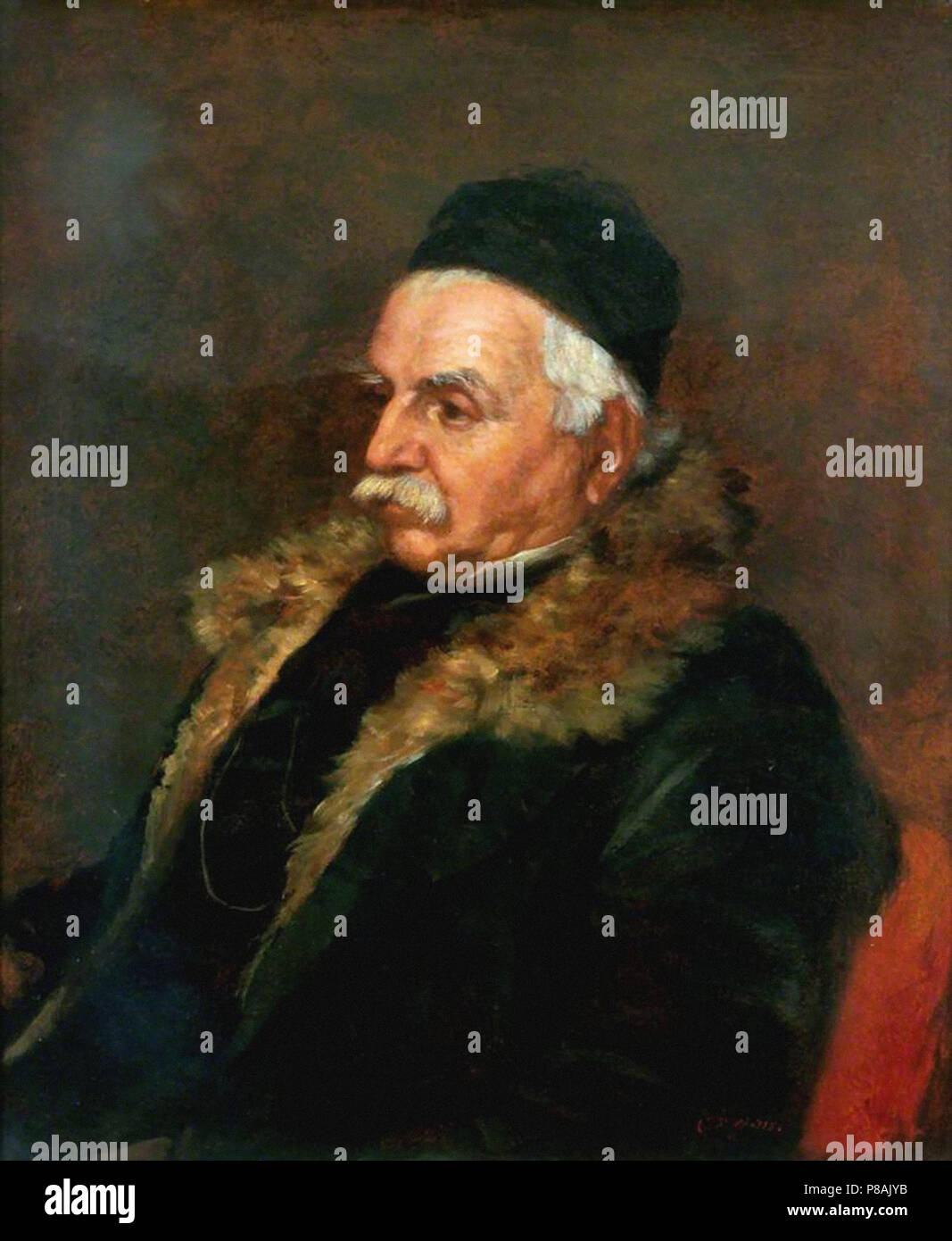 Watts George Frederick - Portrait of Constantine John Ionides Stock ...