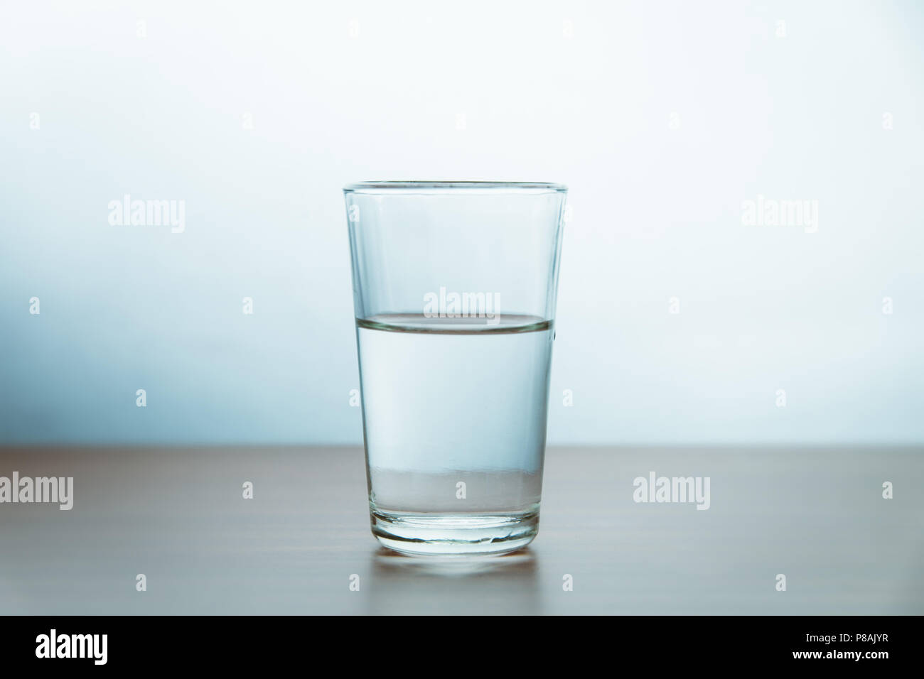 studio shot of a single glass of water Stock Photo - Alamy