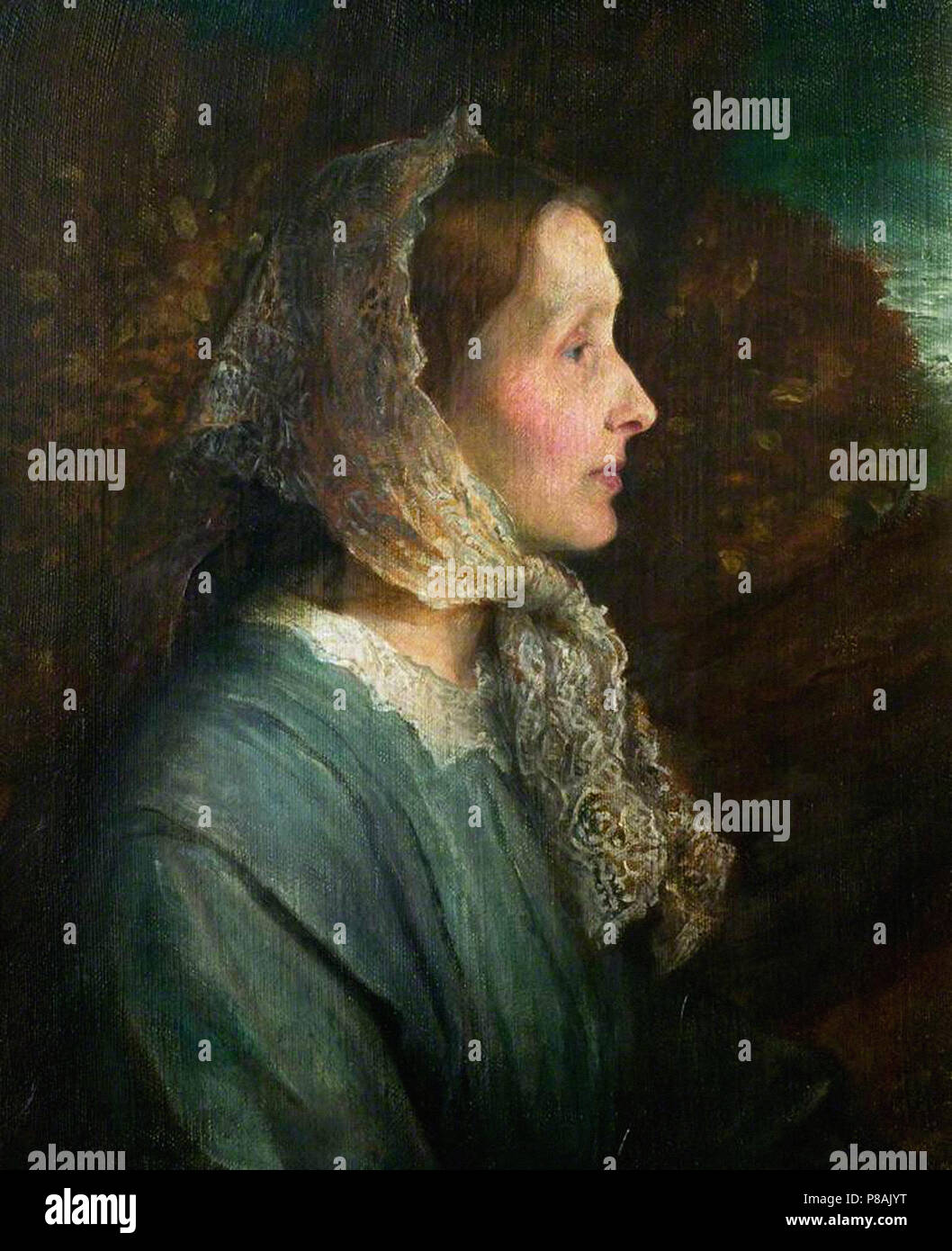 Watts George Frederick - Portrait of Emily Tennyson Wife of Alfred ...