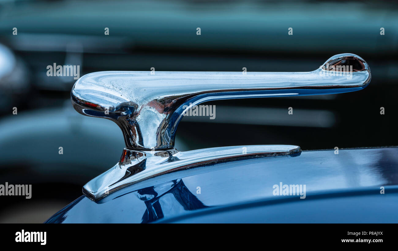 Ford V8 pilot mascot Stock Photo - Alamy