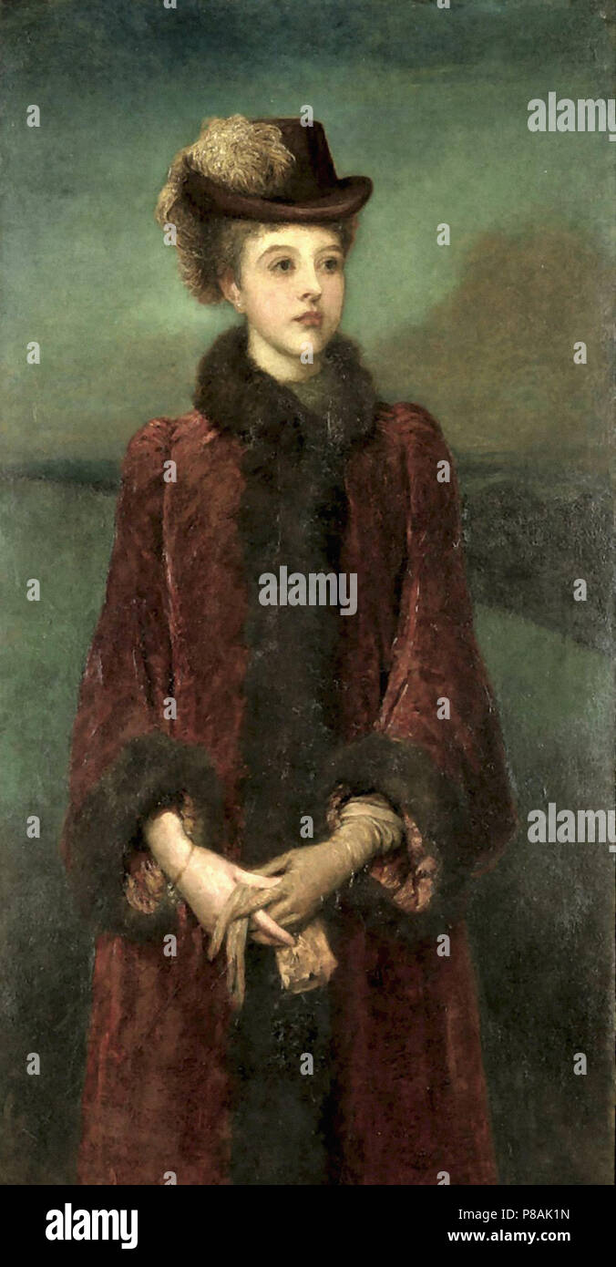 Watts George Frederick - Portrait of Laura Gurney Lady Troubridge in a ...