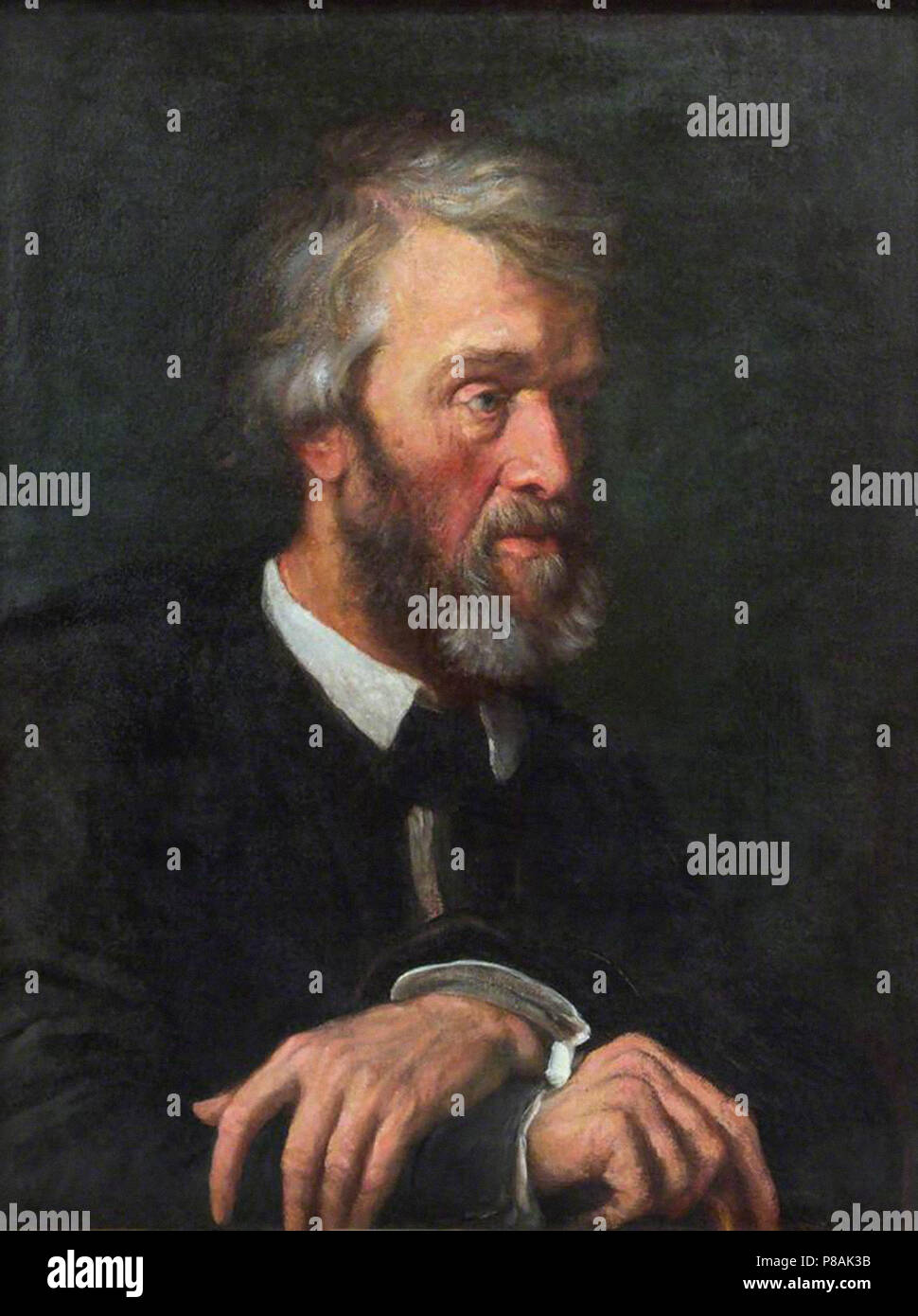 Watts George Frederick - Portrait of Thomas Carlyle 1 Stock Photo - Alamy