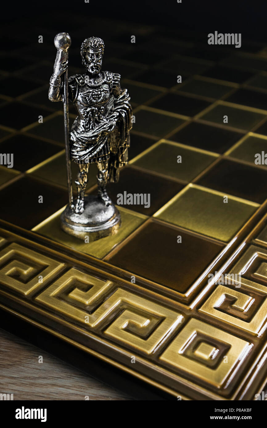 Board and chess pieces Stock Photo - Alamy