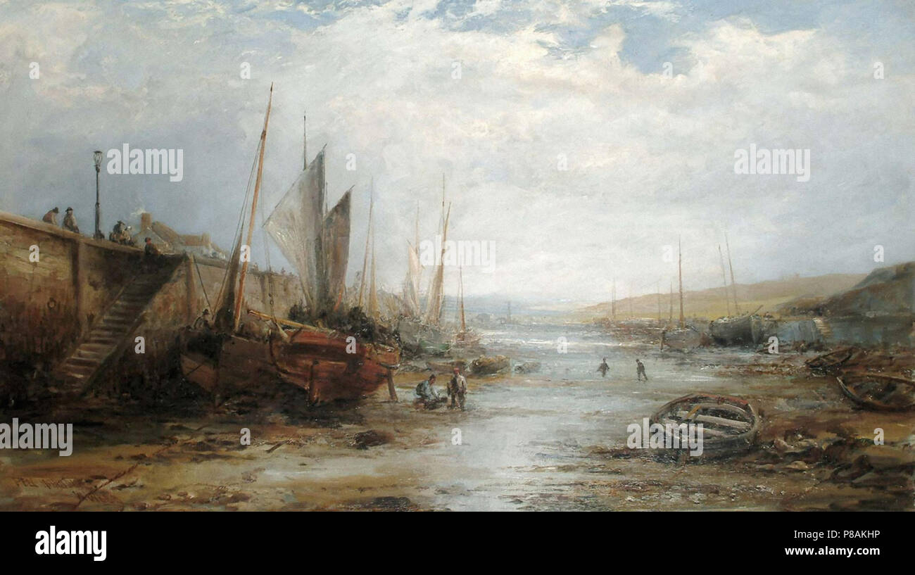 Webb William Edward - Peel Harbour Isle of Man 3 Stock Photo - Alamy