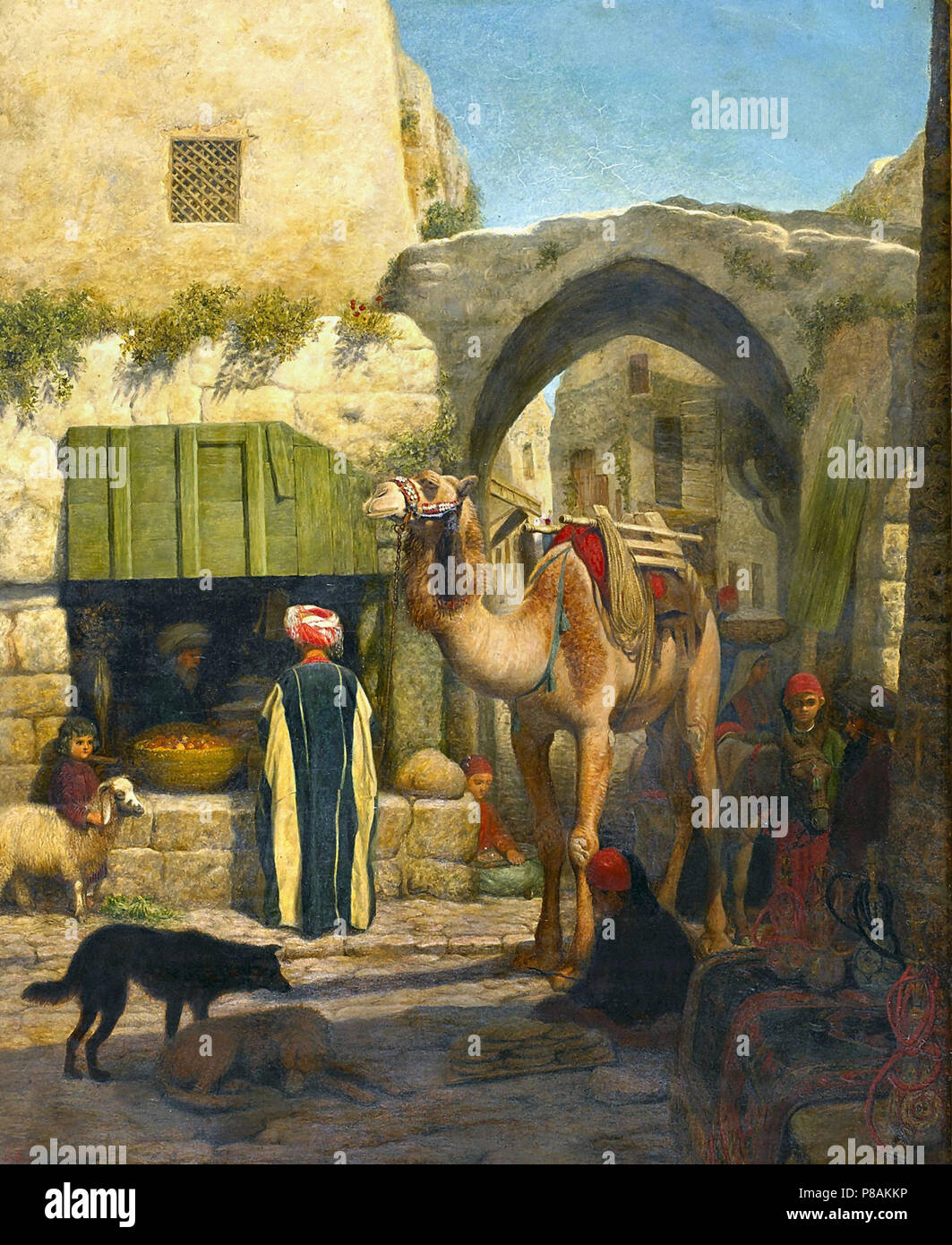 Webbe William James - a Street in Jerusalem 2 Stock Photo - Alamy
