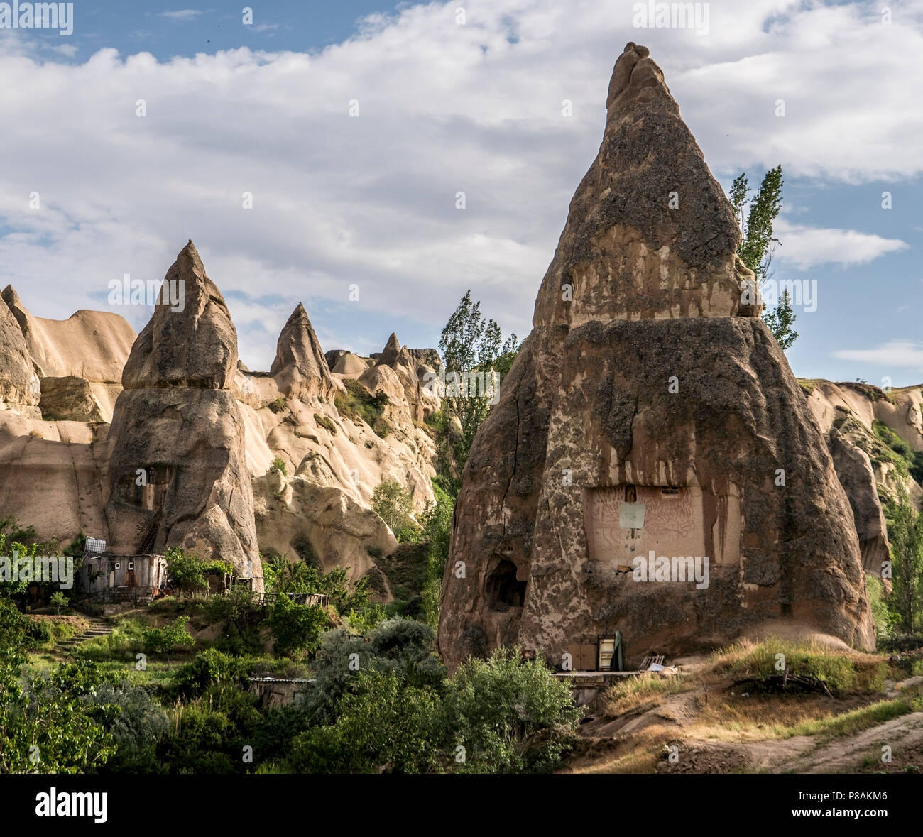 Cave house of Fairy Chimneys rocks mushroom in Pasabag, Monks Valley ...
