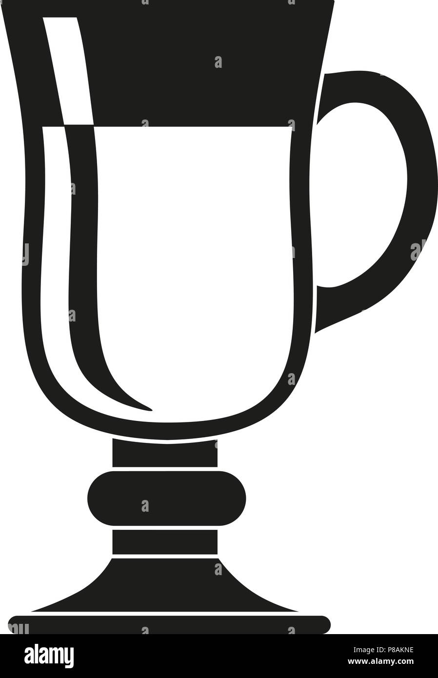 Glass cup tasty christmas Stock Vector Images - Alamy