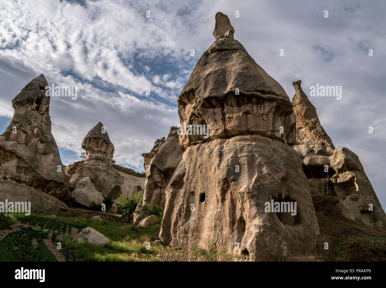 Cave house of Fairy Chimneys rocks mushroom in Pasabag, Monks Valley ...
