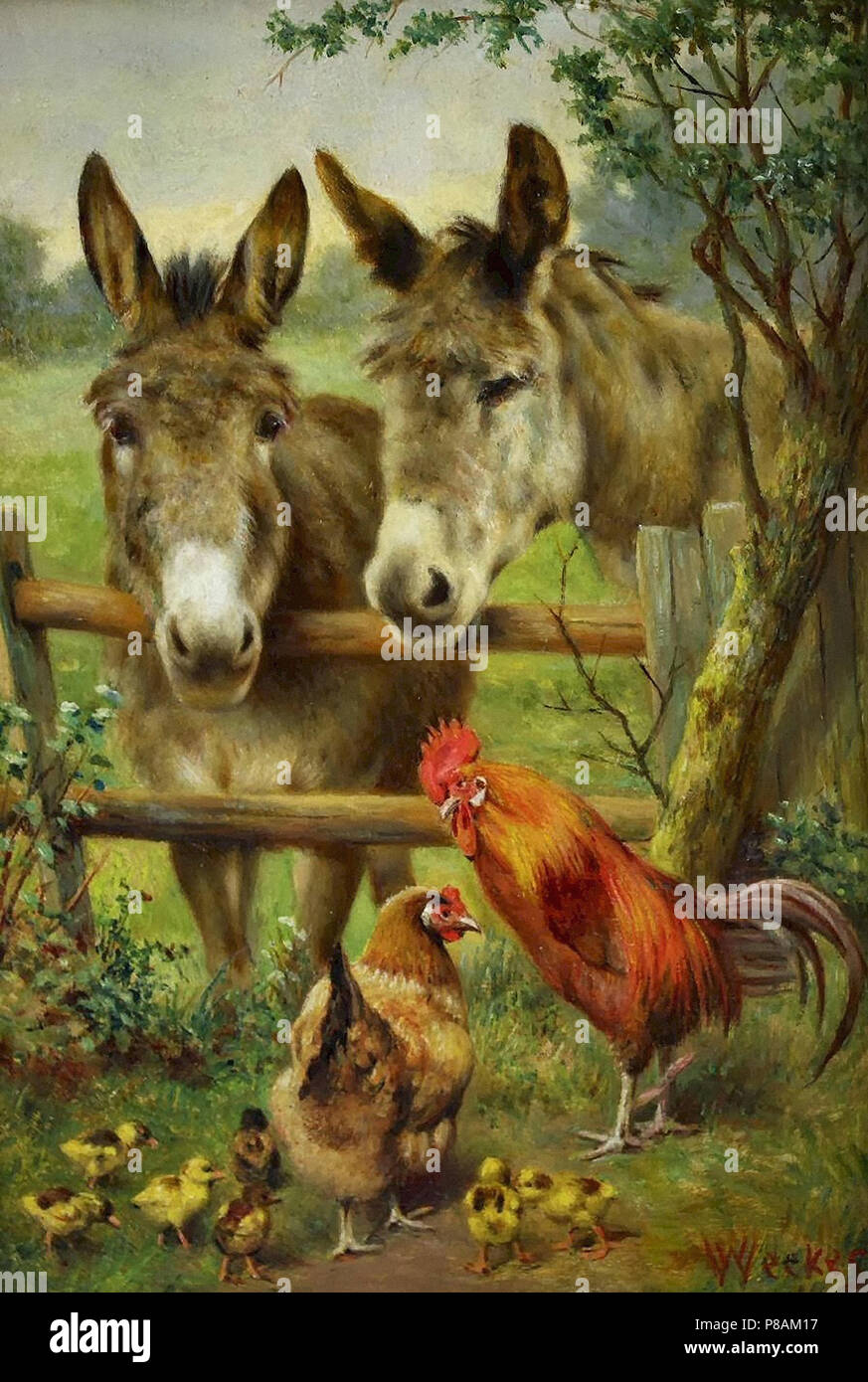 Weekes Herbert William The Latest Arrivals Stock Photo Alamy