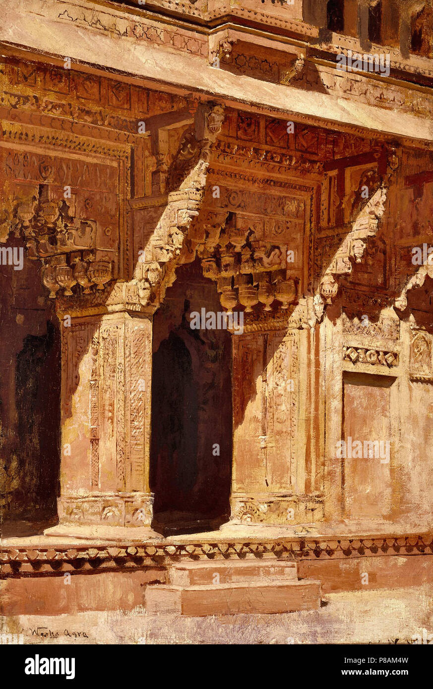 Painting red fort 19th century hi-res stock photography and images - Alamy