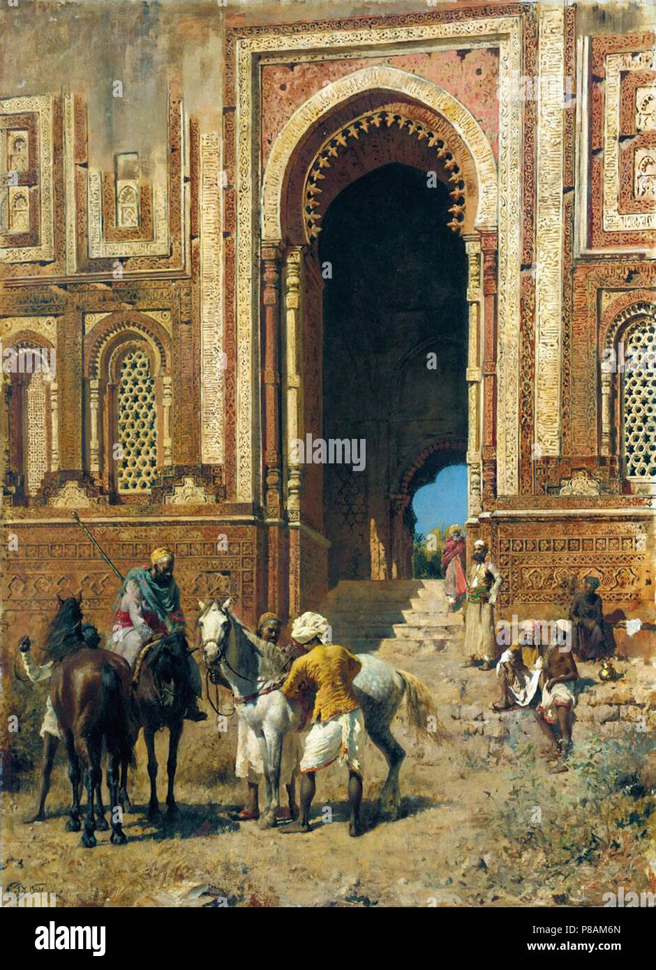 Weeks Edwin Lord - Indian Horsemen at the Gateway of Alah-Ou-Din Old ...