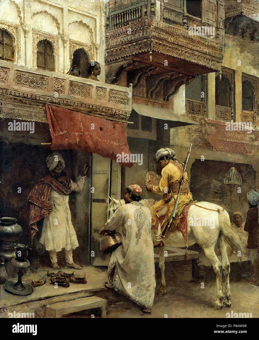 Weeks Edwin Lord - Street Scene in India 3 Stock Photo - Alamy