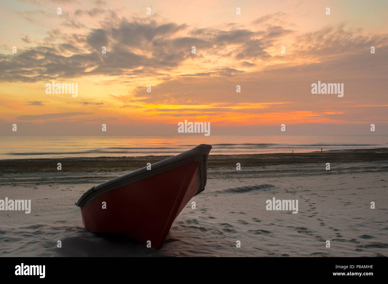 SUNRISE AT PANDAK BEACH Stock Photo - Alamy