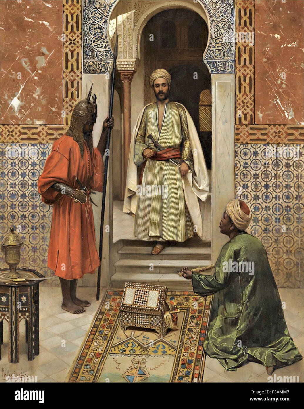 Weisse Rudolf - the Arms Merchant Presenting His Wares Stock Photo - Alamy