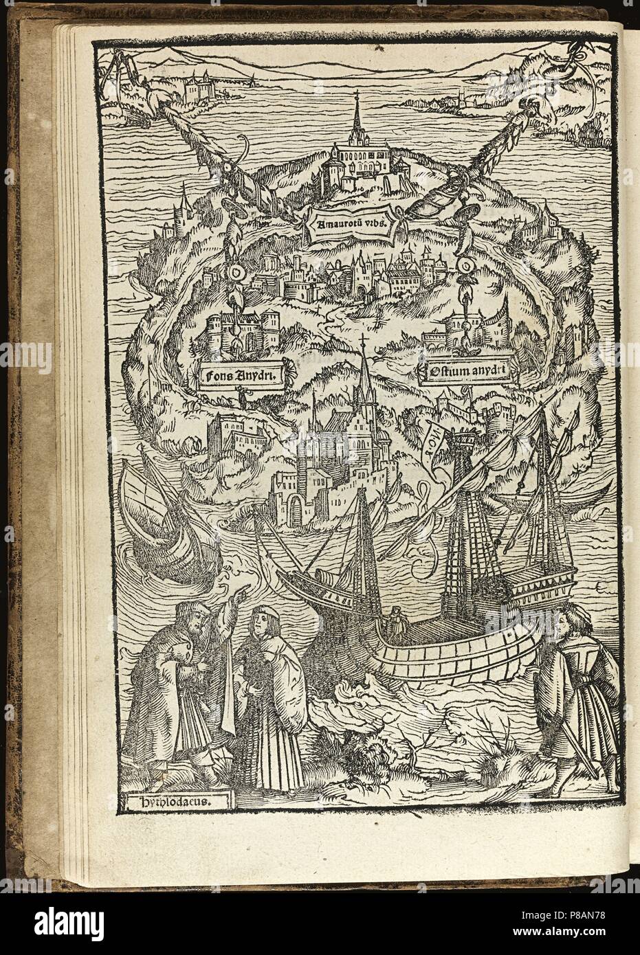 Utopia by Thomas More. Museum: PRIVATE COLLECTION Stock Photo - Alamy