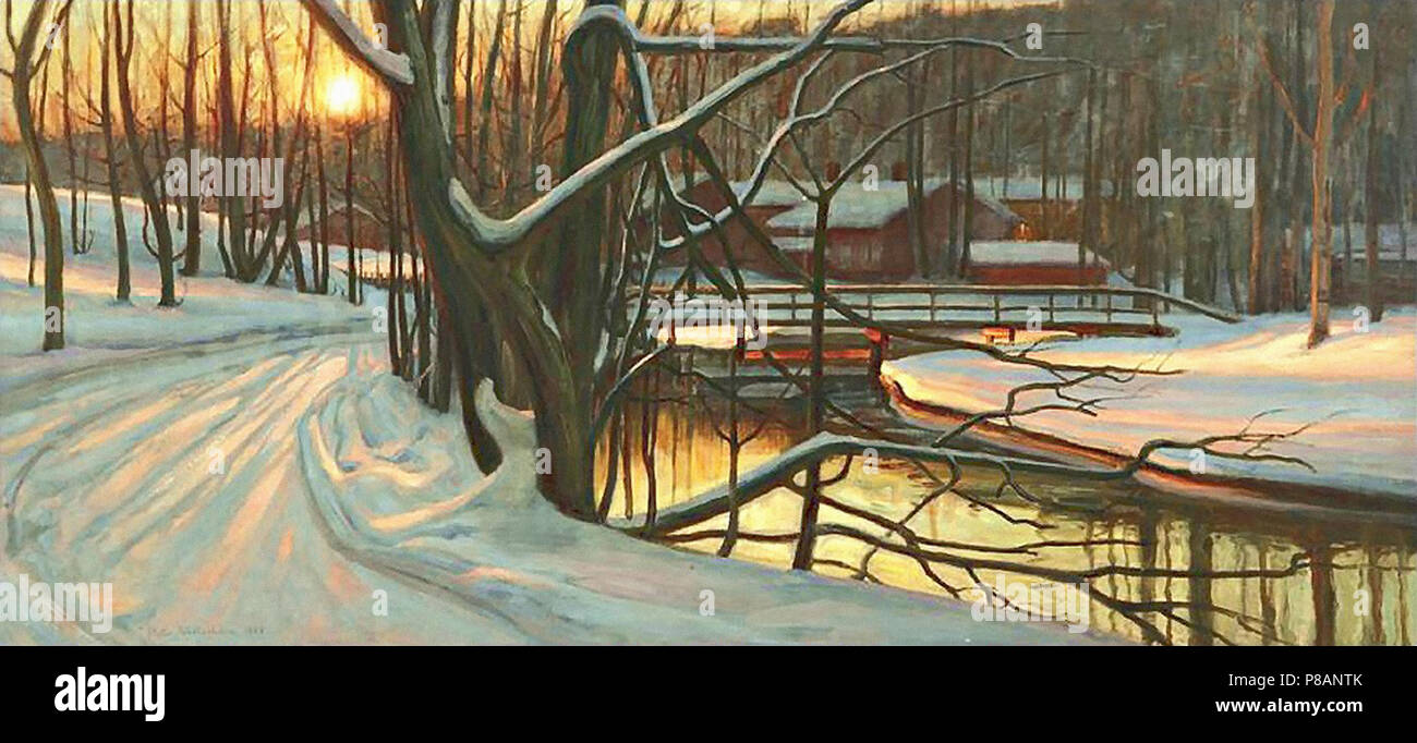 Westerholm Victor - Winterlandschap Stock Photo - Alamy