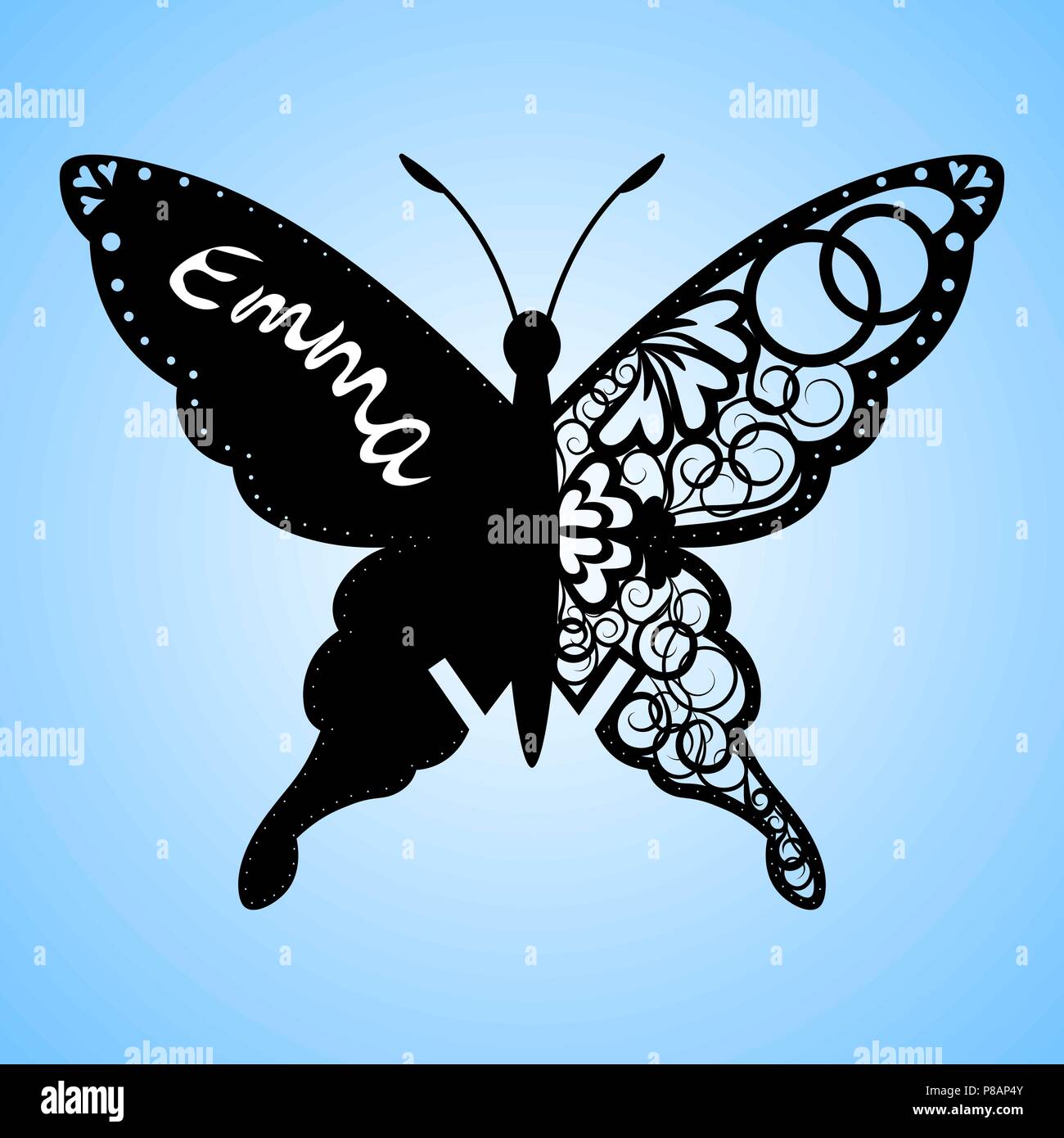 Black emma vector vectors hi-res stock photography and images - Alamy