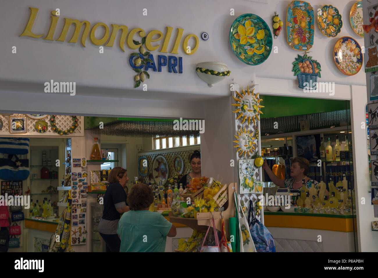 Woman capri hi-res stock photography and images - Alamy