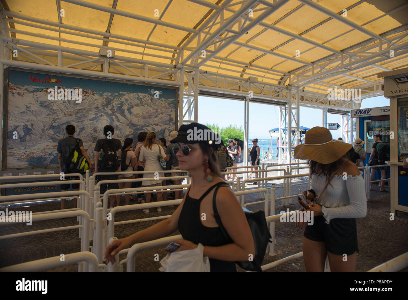 Woman capri hi-res stock photography and images - Alamy