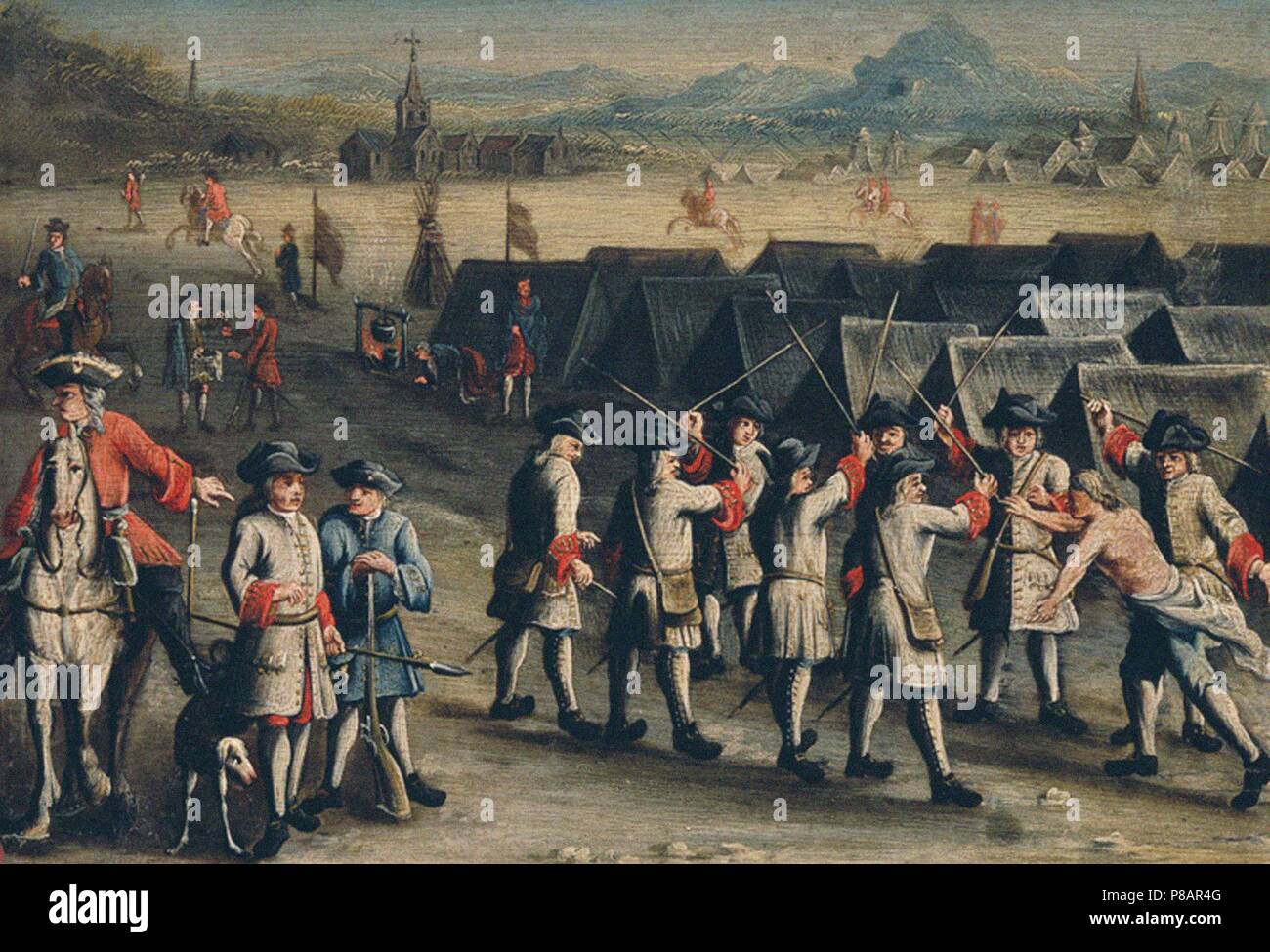 Running the gauntlet. Museum: PRIVATE COLLECTION Stock Photo - Alamy