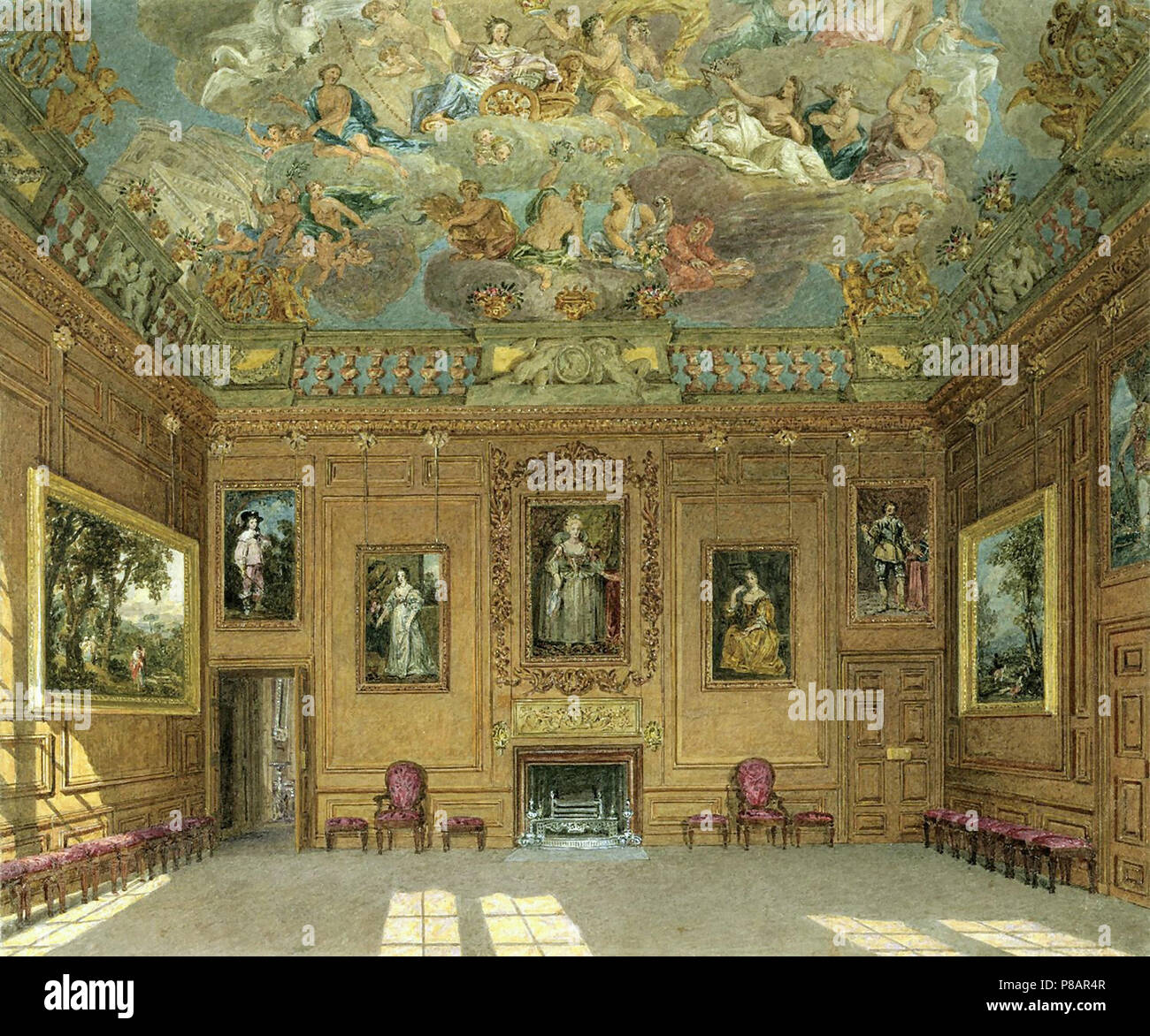Wild Charles - Windsor Castle - the Queen's Audience Chamber Stock ...