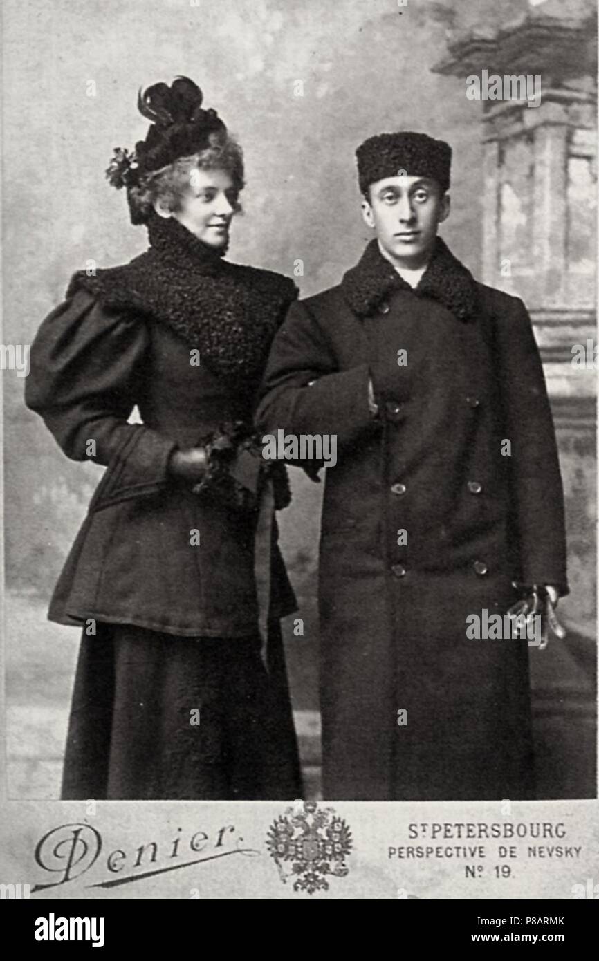 Russian poet Zinaida Gippius with the art historian Akim Volynsky ...
