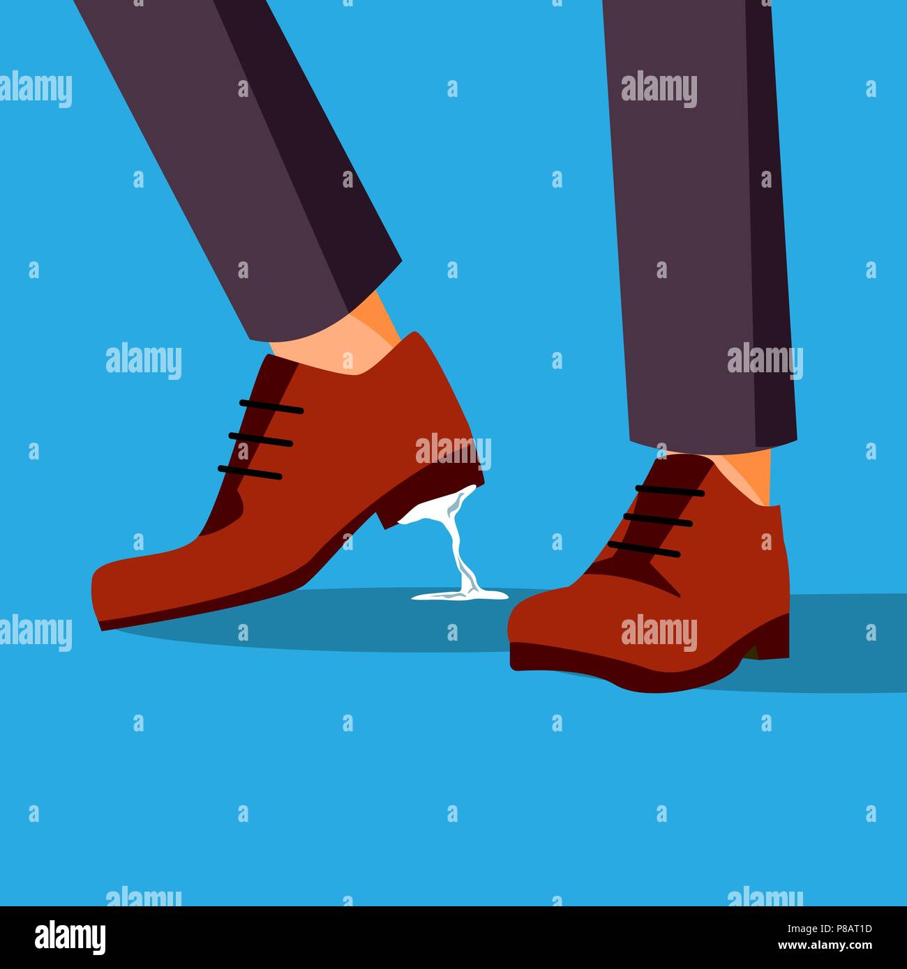 Bubble gum and shoe hi-res stock photography and images - Alamy