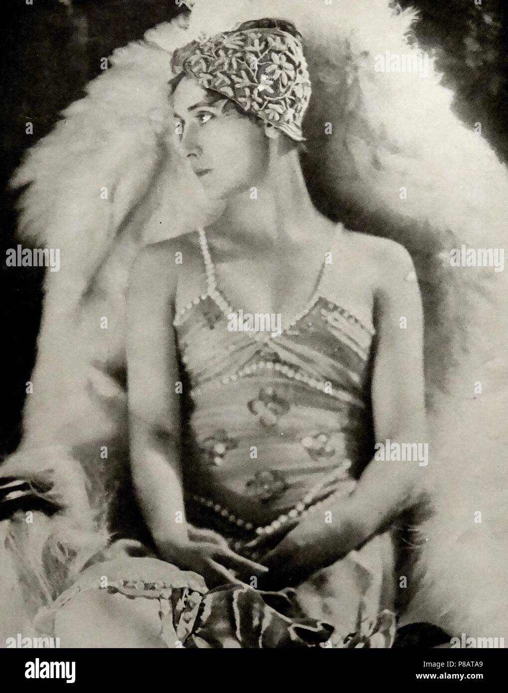 Tamara Karsavina in the Ballet Scheherazade by N. Rimsky-Korsakov ...
