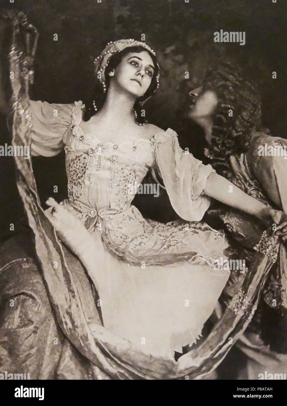 Tamara Karsavina and Adolf Bolm in the ballet "Le Pavillon d'Armide" by ...