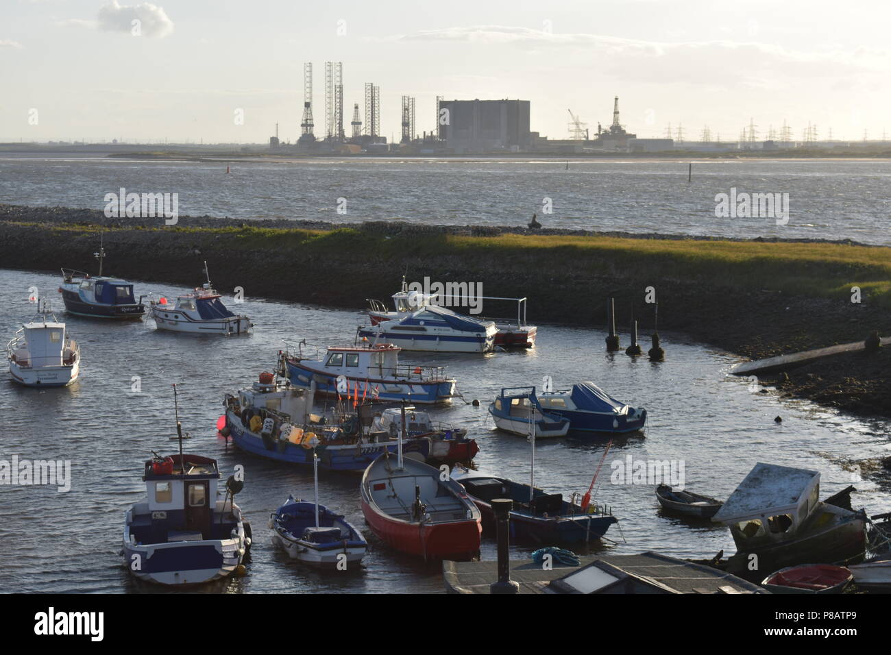 Redcar Boat Scene Stock Photo - Alamy